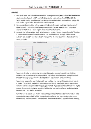 OSPF (Open Shortest Path First) Case Study: Anil Nembang | PDF
