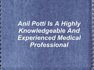 Anil Potti | PPT