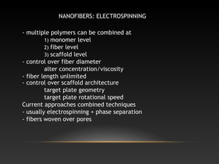 'Anil, A REVIEW : NANOFIBERS APPLICATION | PPT