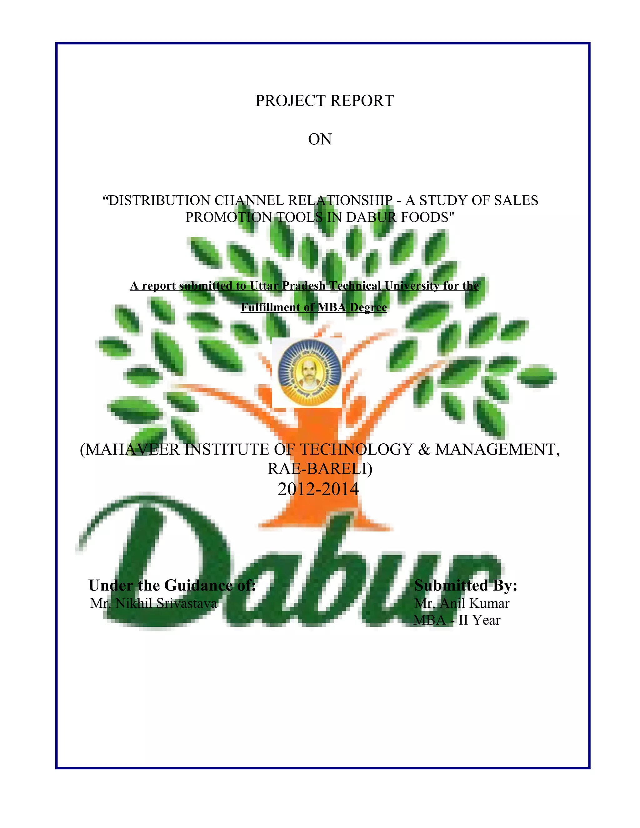Anil project in dabur | DOC
