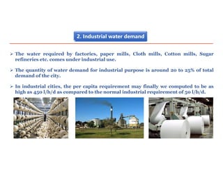 water demands seminar nit kurukshetra inte | PDF