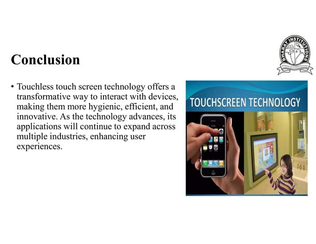 Touchless touch screen technology seminar ppt | PDF