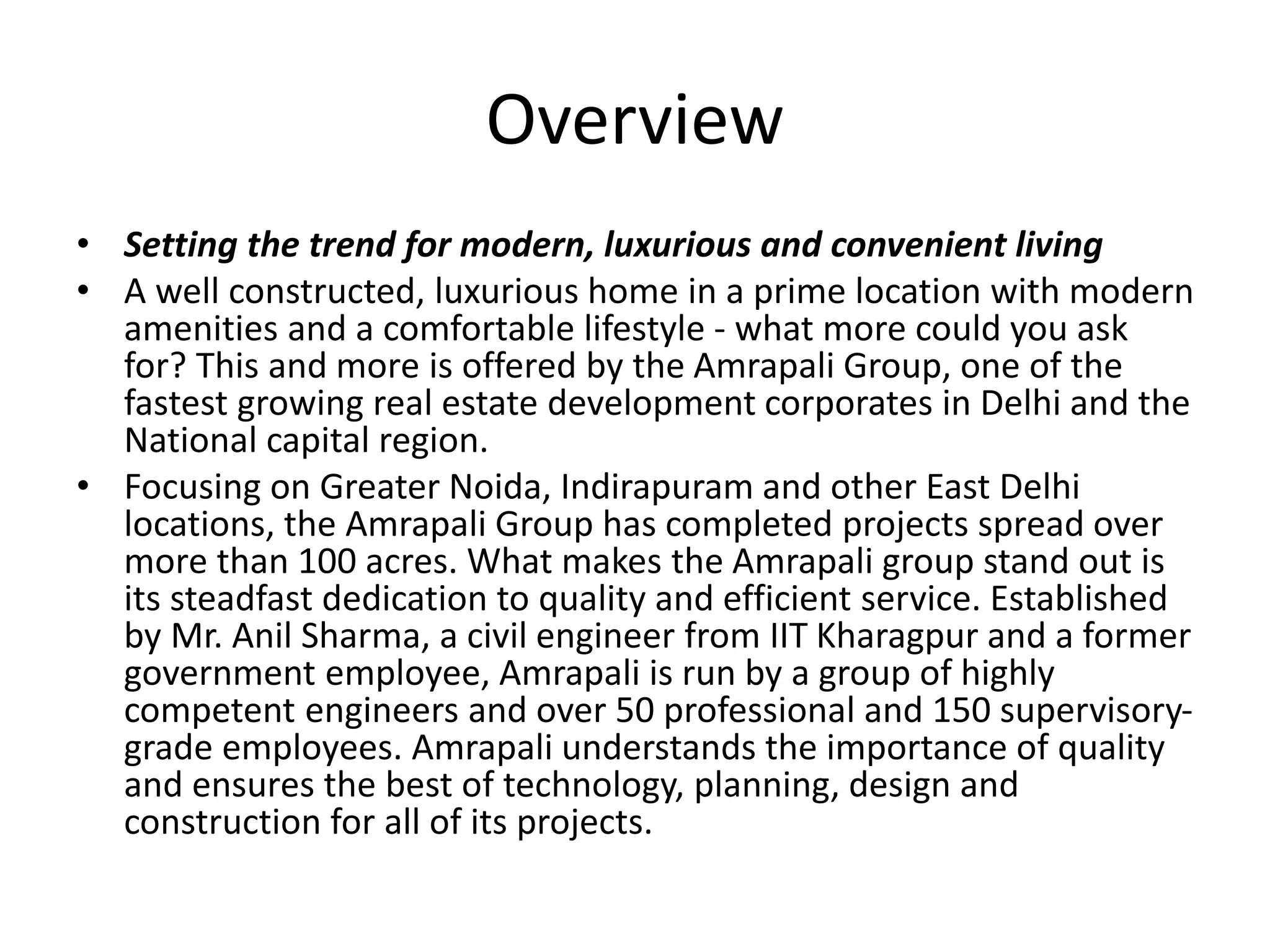 Anil sharma cmd amrapali group | PPT