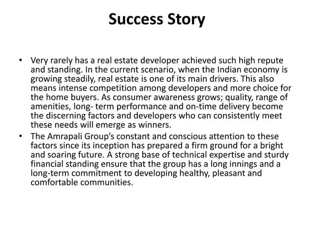 Anil sharma cmd amrapali group | PPT