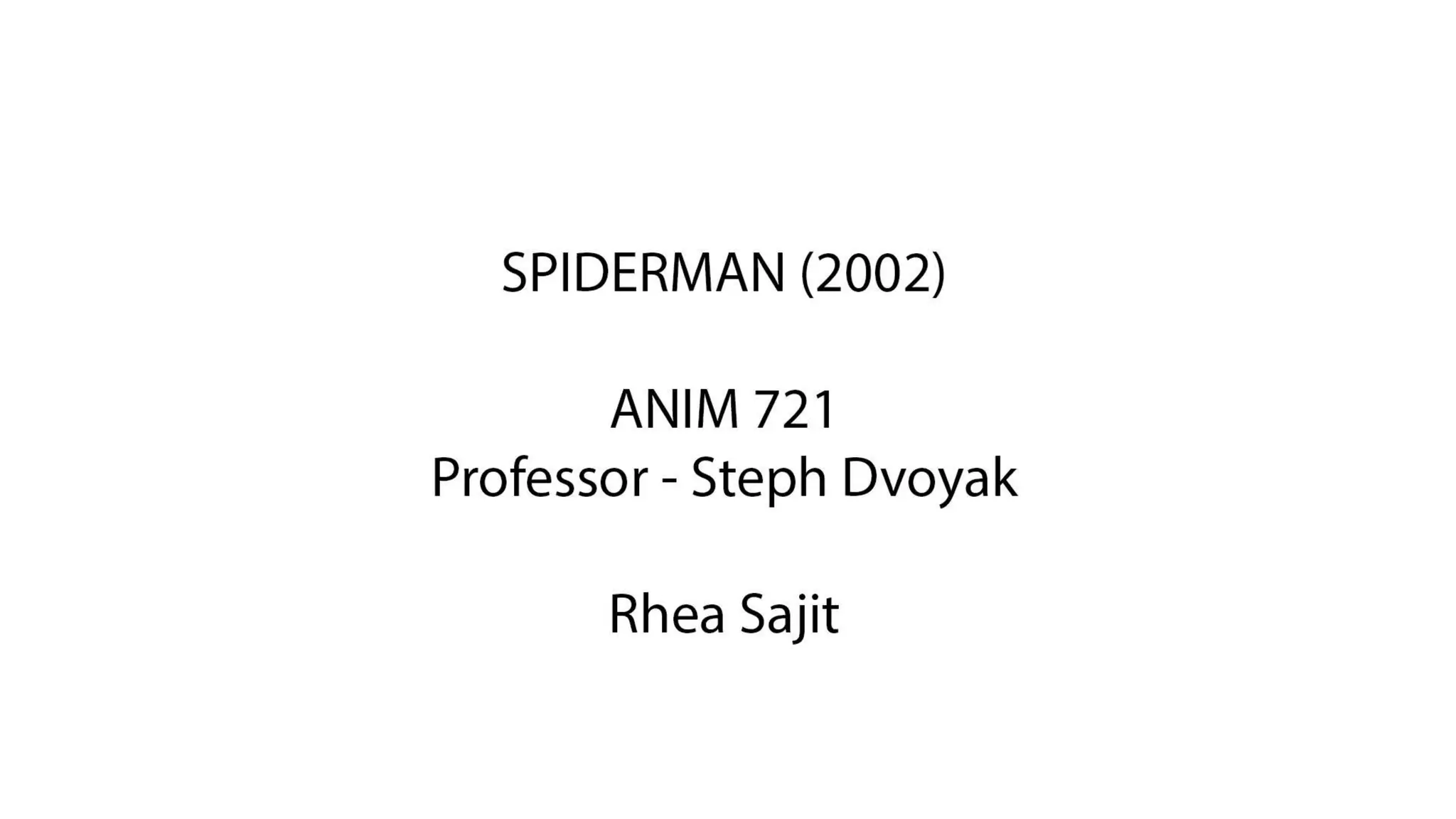 Spiderman Fight Study, clickable boards, | PPT