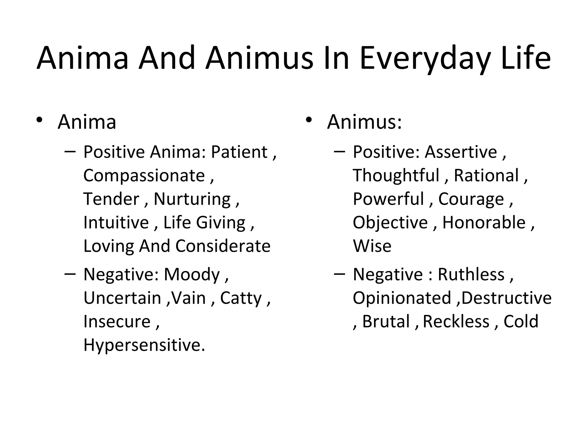 Anima and animus | PPT