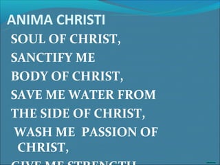 Anima christi | PPT