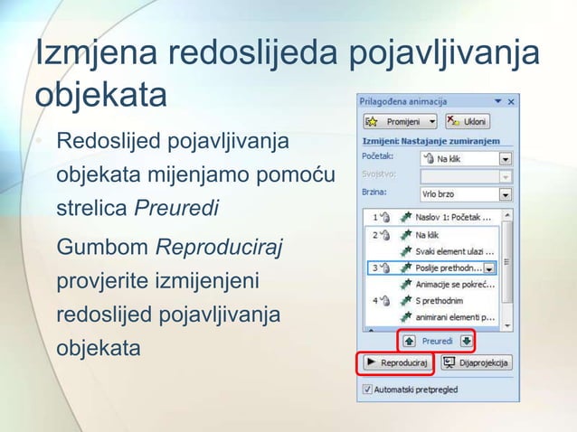 Animacije u power pointu | PPTX