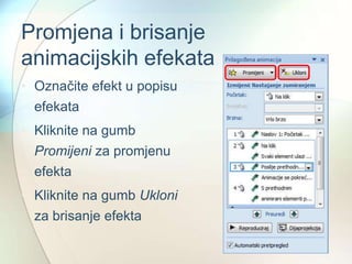 Animacije u power pointu | PPTX