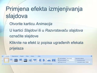 Animacije u power pointu | PPTX