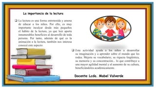 ANIMACION A LA LECTURA noveno unidad educativa | PPTX