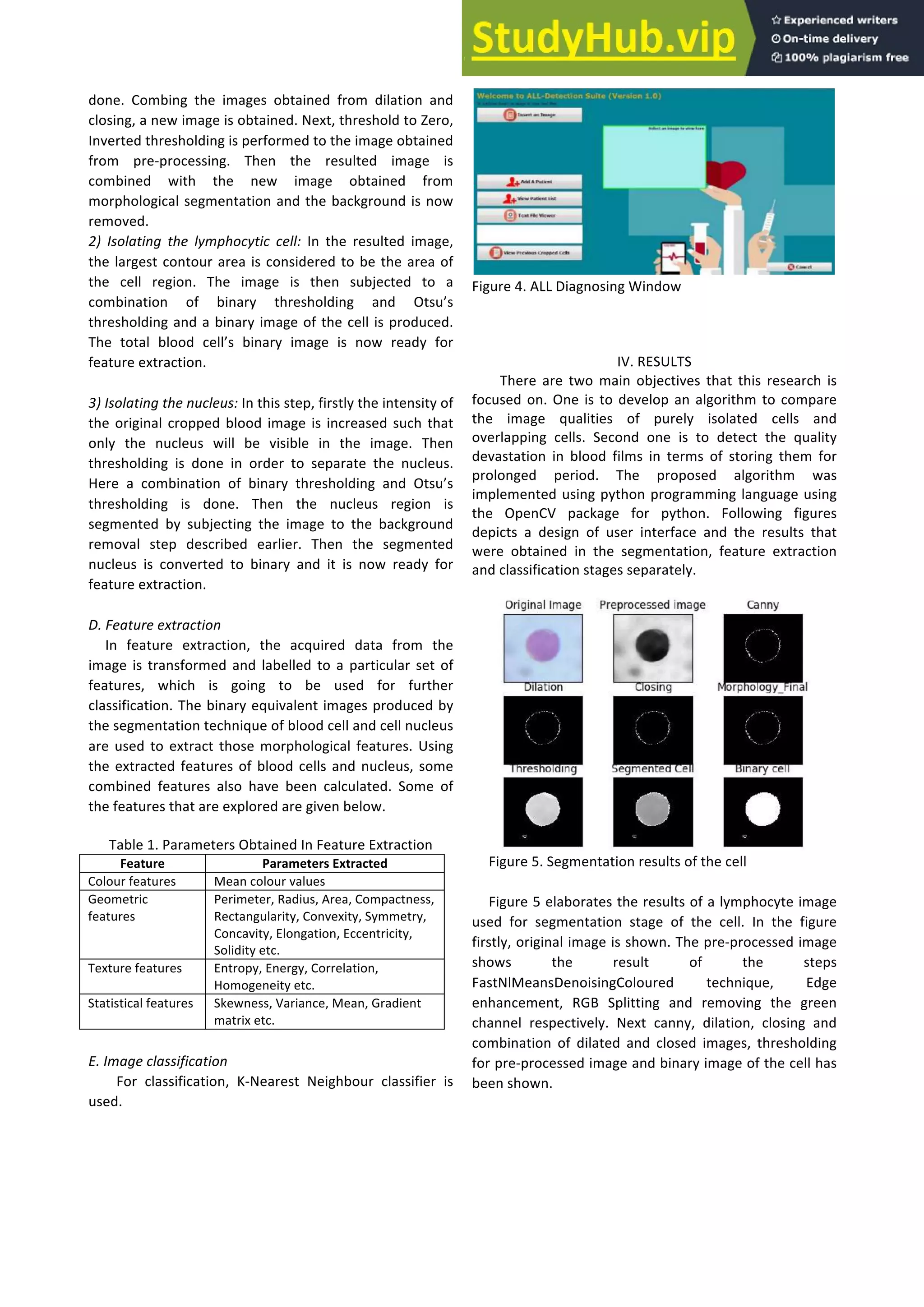 An Image Processing Application For Diagnosing Acute Lymphoblastic Leukemia All Pdf