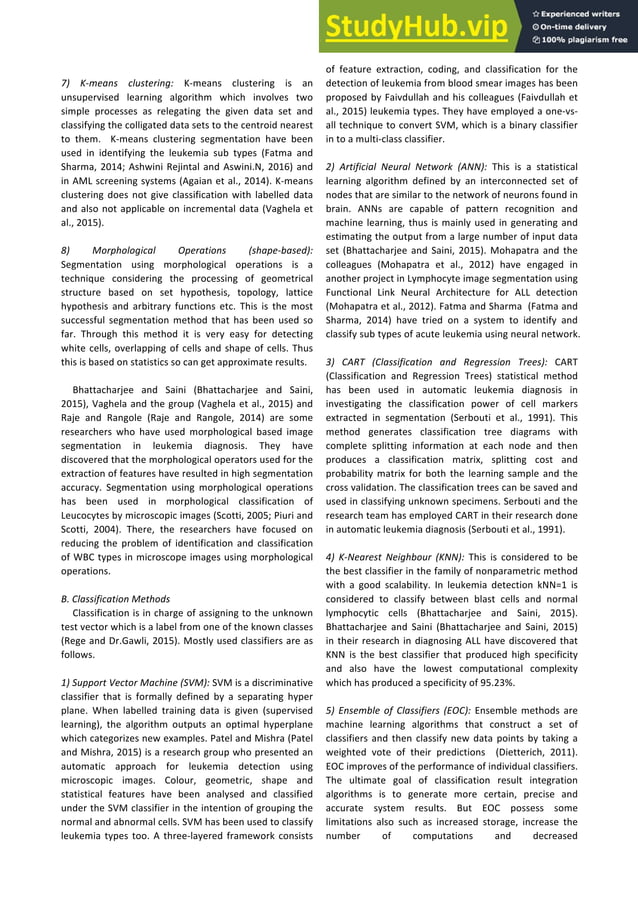 An Image Processing Application For Diagnosing Acute Lymphoblastic Leukemia (ALL) | PDF