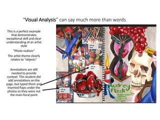 animal-artists for GCSE Art lessons potfolio projects | PPTX