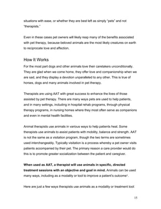 Animal assisted-therapy | PDF