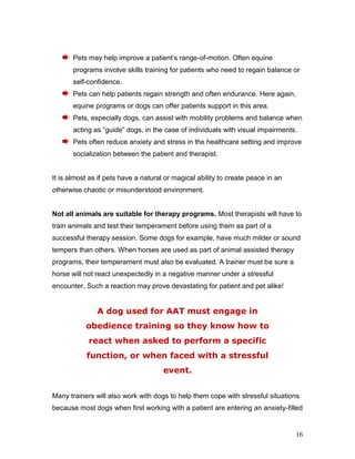 Animal assisted-therapy | PDF