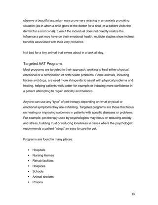 Animal Assisted Therapy Pdf
