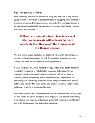 Animal assisted-therapy | PDF