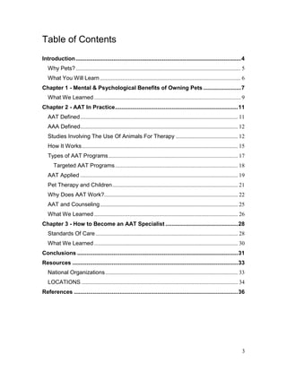 Animal assisted-therapy | PDF