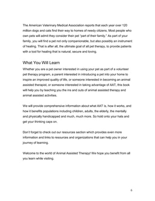 Animal assisted-therapy | PDF