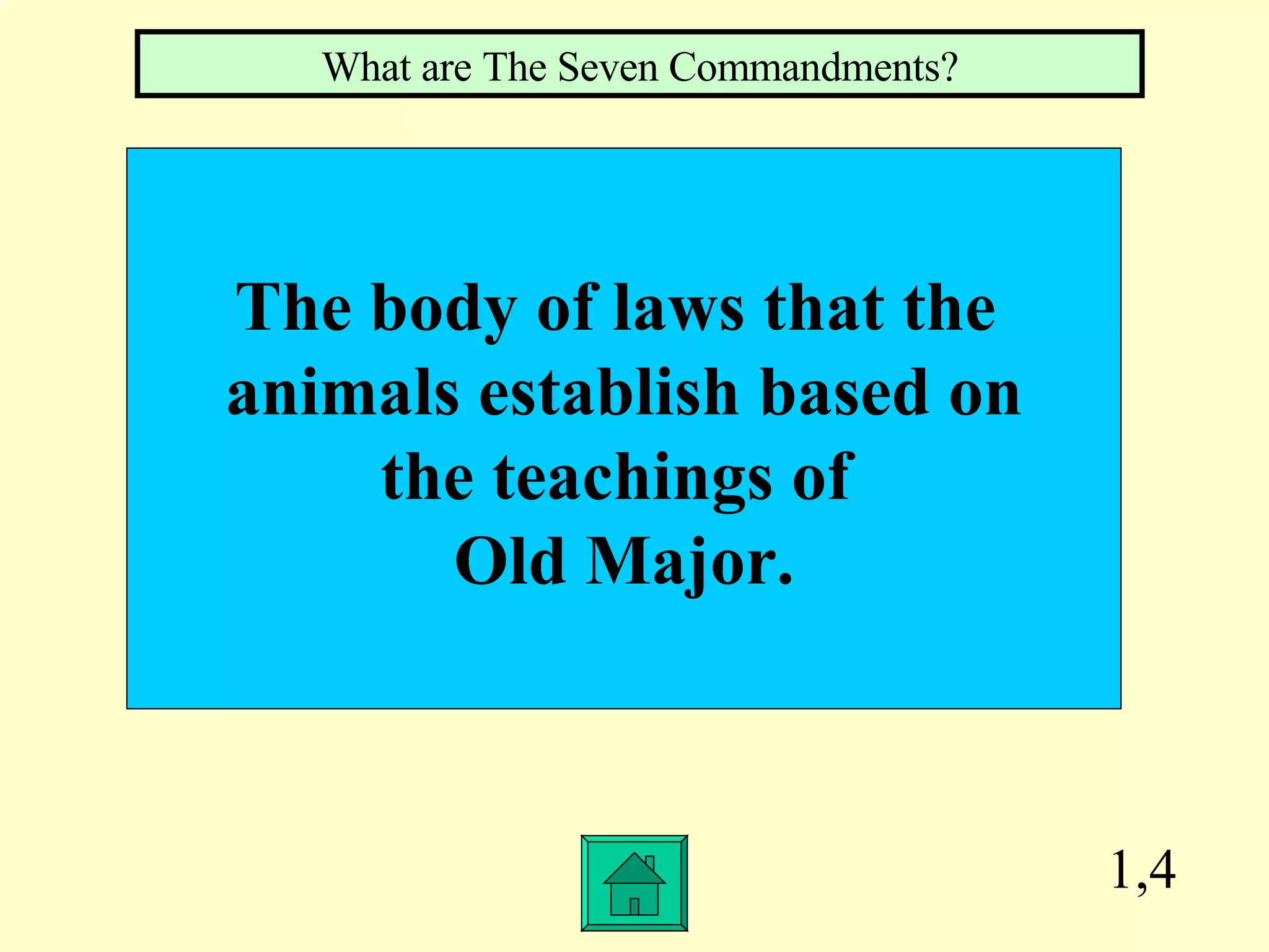 Animal Farm Ch. 1 4 Review | PPT