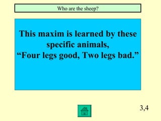 Animal Farm Ch. 1 4 Review | PPT