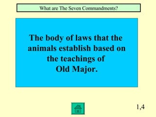 Animal Farm Ch. 1 4 Review | PPT