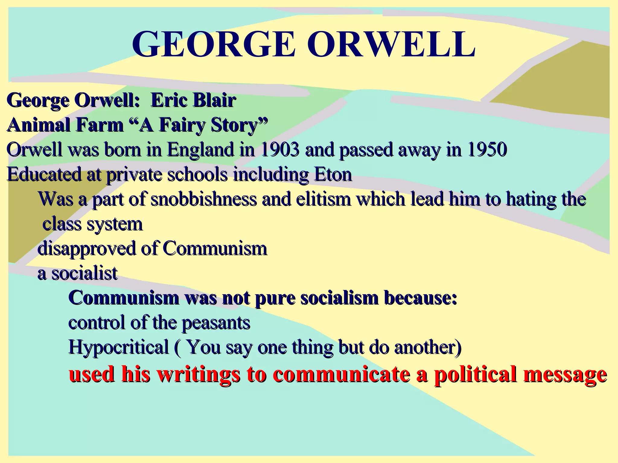 Animal Farm Powerpoint Intro | PPT