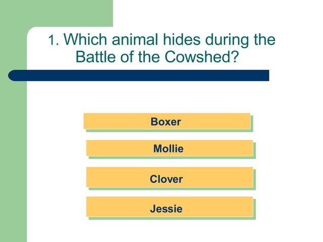 Animal Farm Review Game | PPT | Equine Sports | Sports
