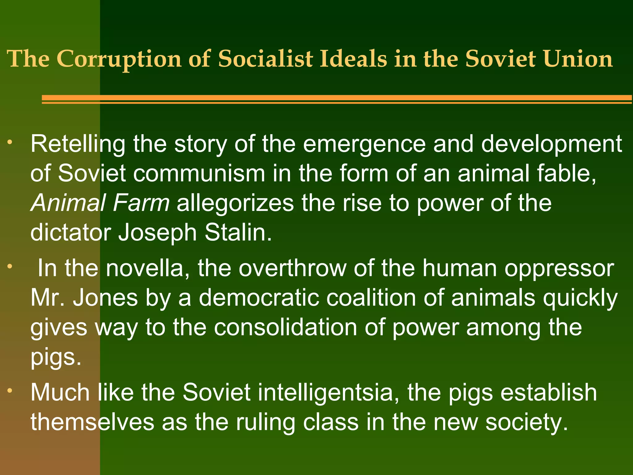 Animal Farm Theme Symbols Motifs | PPT