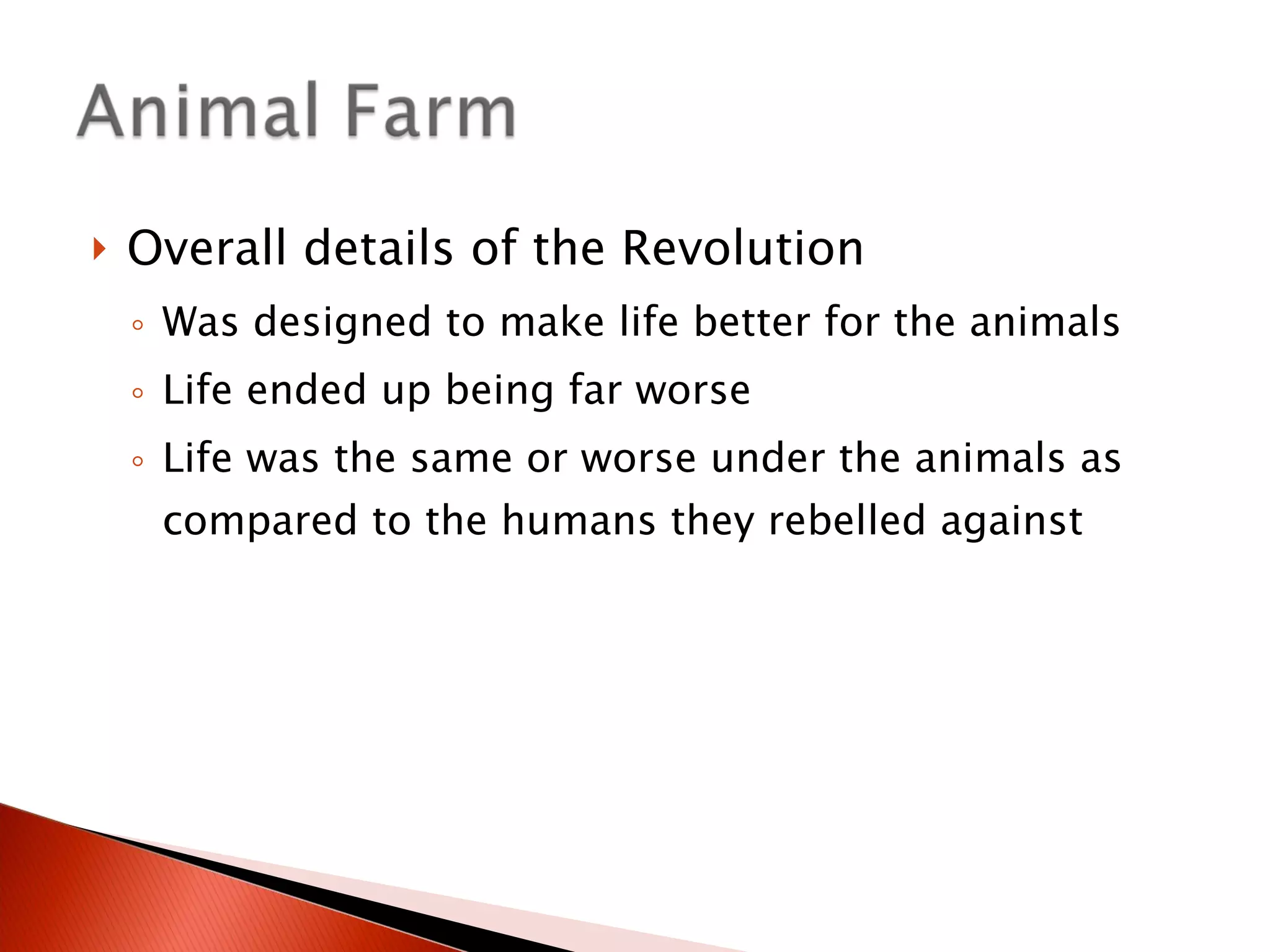 Animal Farm Vs Russian Revolution | PPT