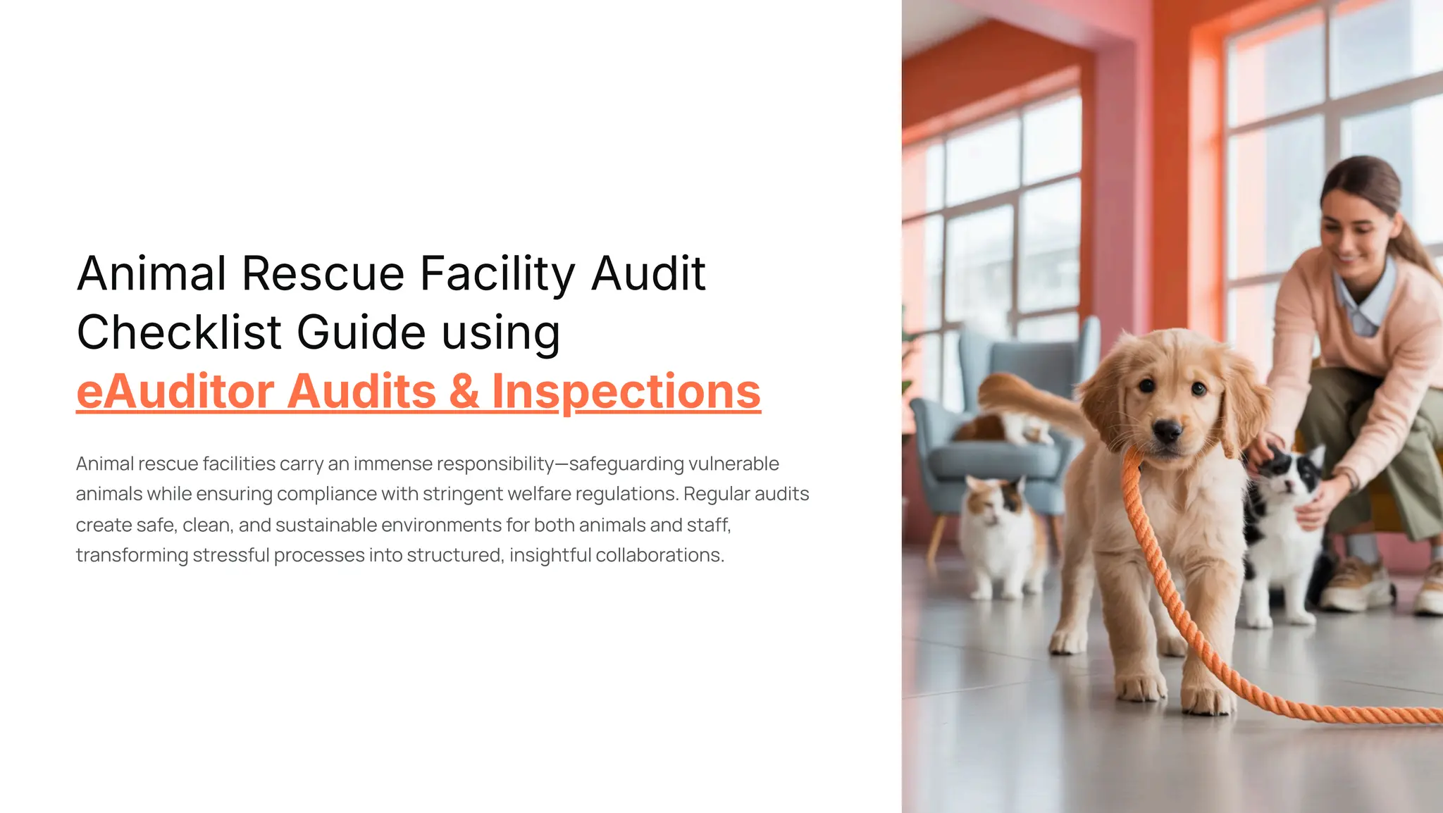 Animal Rescue Facility Audit Checklist Guide using eAuditor Audits ...