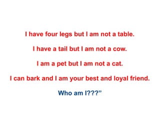 animal-riddles-flashcards for kids and children | PPTX