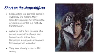 Animal and human deities shapeshifters Maja Olsson | PPT