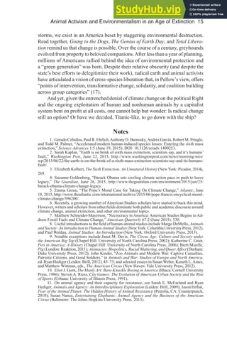 Animal Activism And Environmentalism In An Age Of Extinction 5 Animal ...