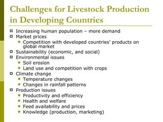 Animal Agriculture In Developing Countries | PPT