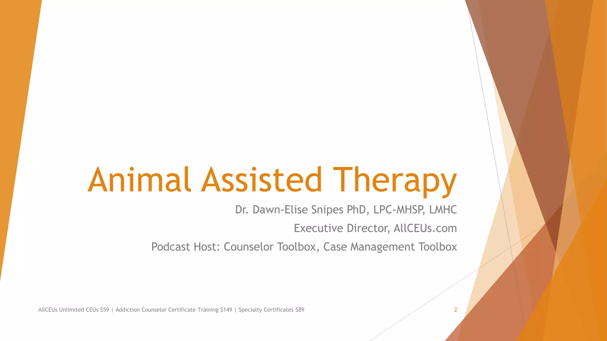 Animal assisted therapy | PPTX