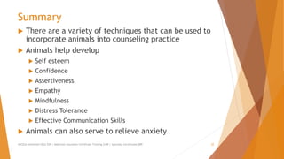 Animal assisted therapy | PPTX