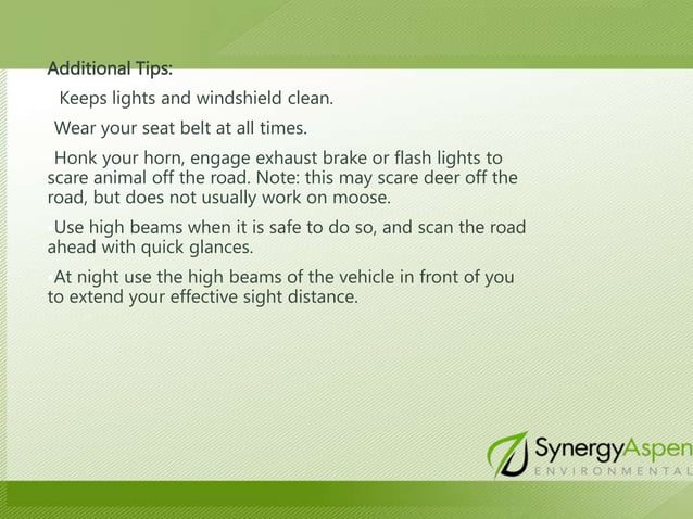 Animal Avoidance Nov 22.ppt