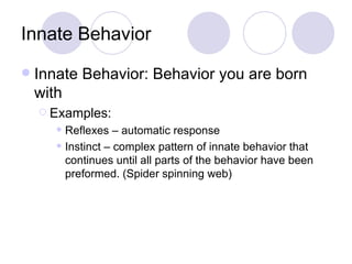 Animal behavior | PPT