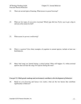 Animal behavior | PDF