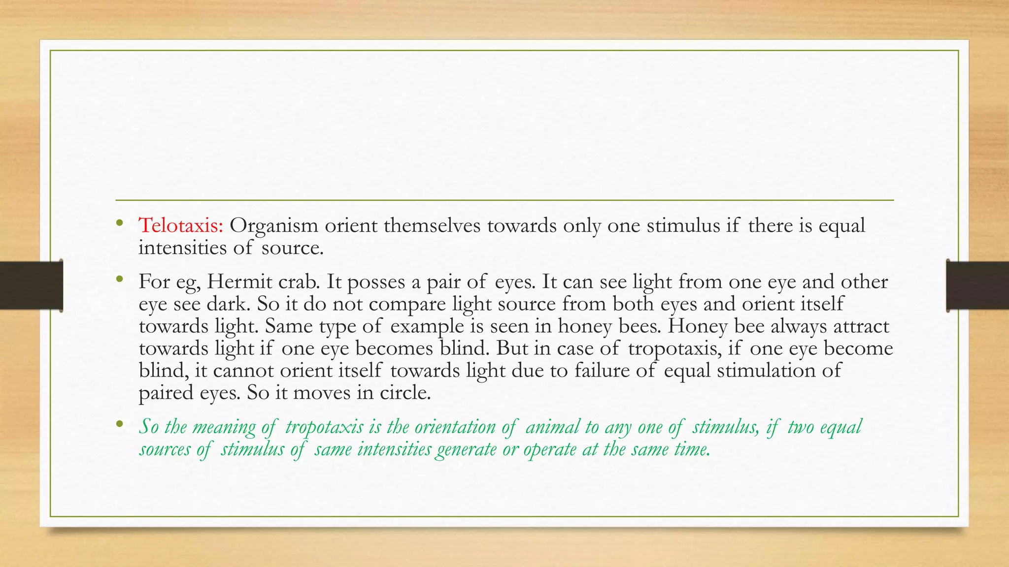 Animal behavior/ orientation/taxes | PPTX