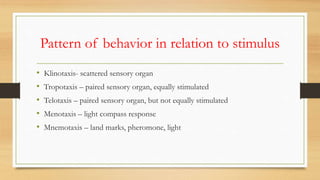 Animal behavior/ orientation/taxes | PPTX