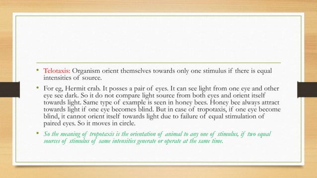 Animal behavior/ orientation/taxes | PPTX