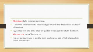 Animal behavior/ orientation/taxes | PPTX
