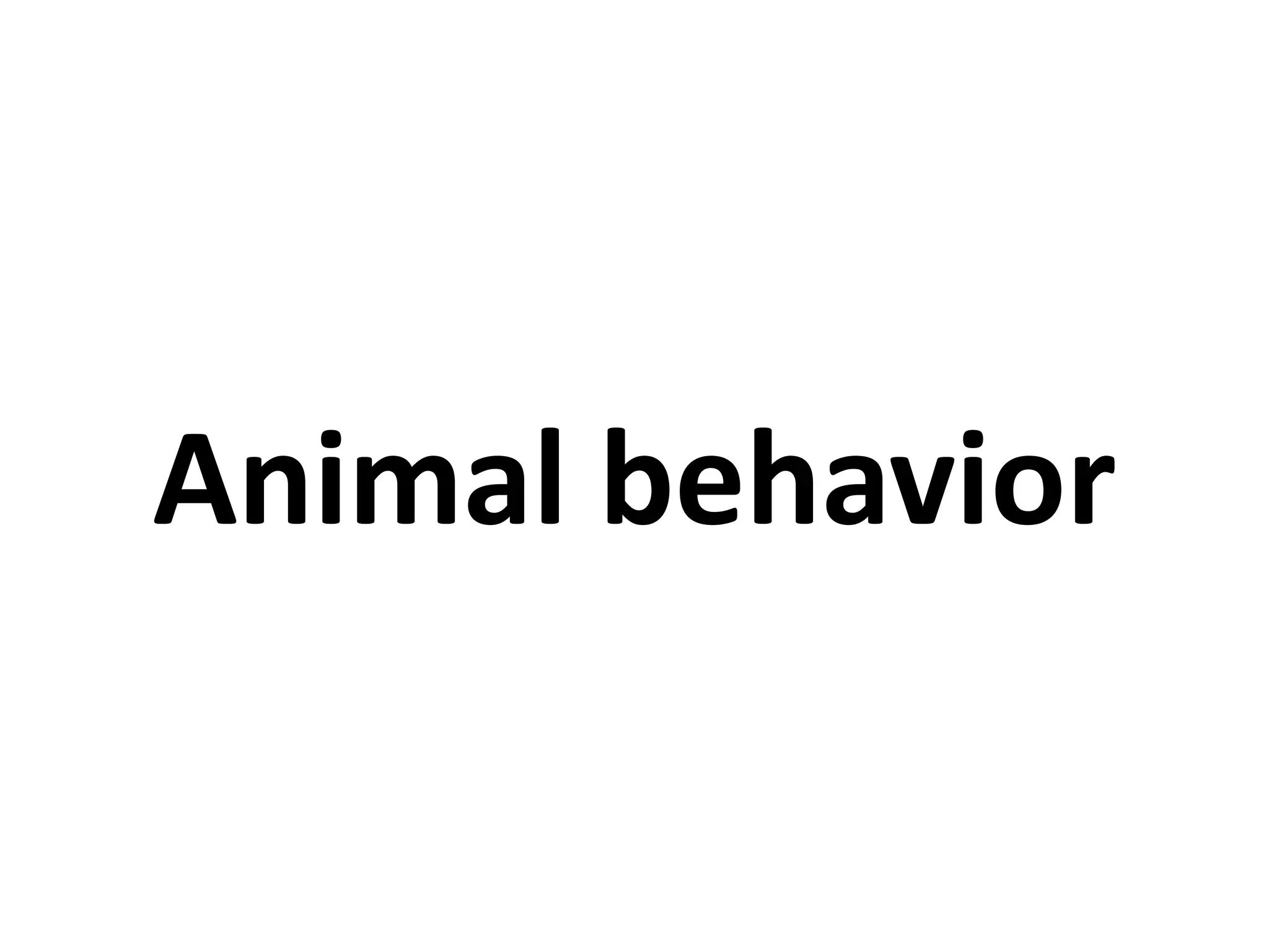 Animal behavior & its relation to coordination systems | PPTX