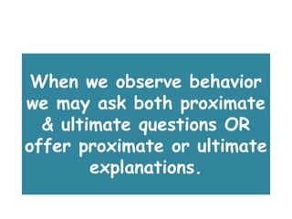 Animal Behavior and it's type to show the | PPT | Biological Sciences ...