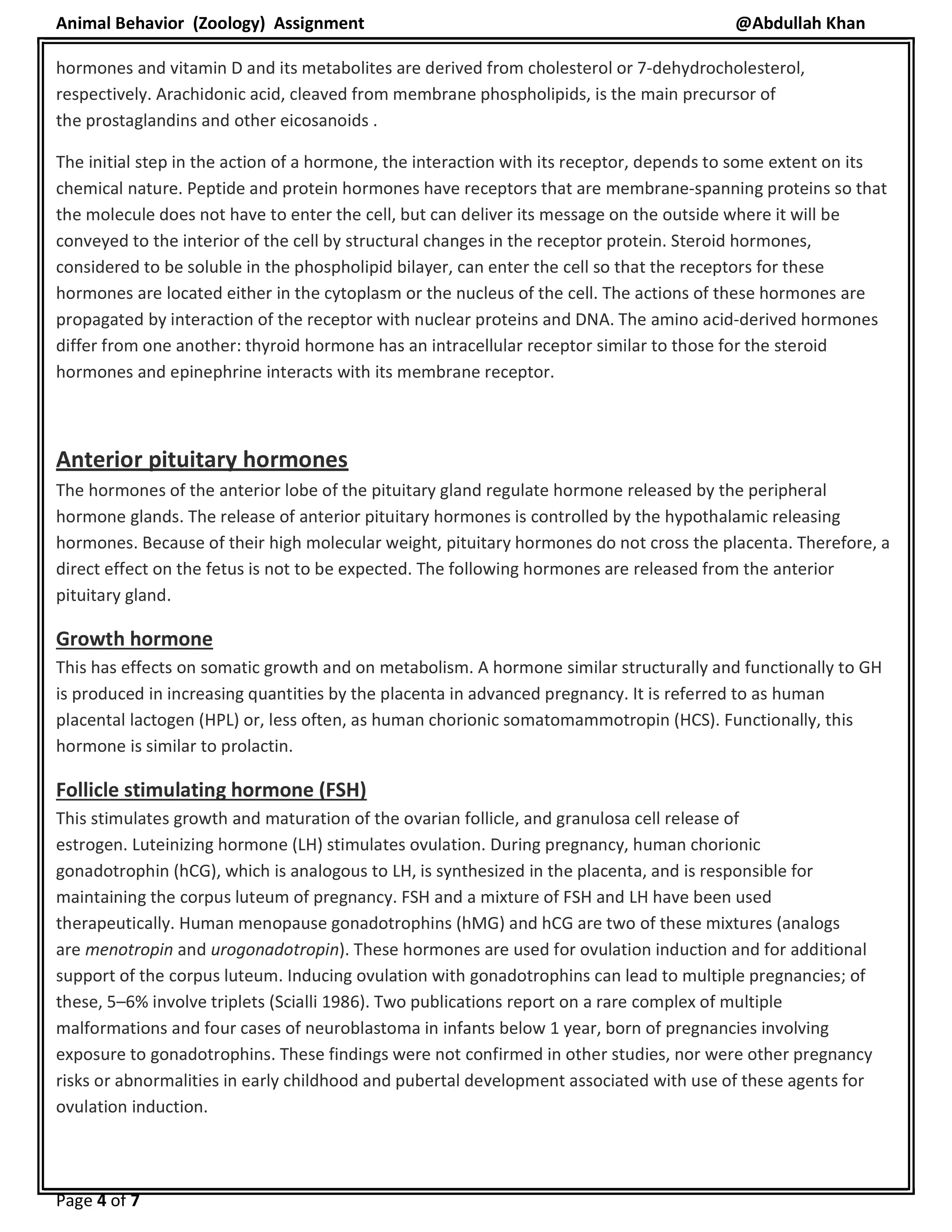 Animal Hormones And Behavior (Zoology).pdf