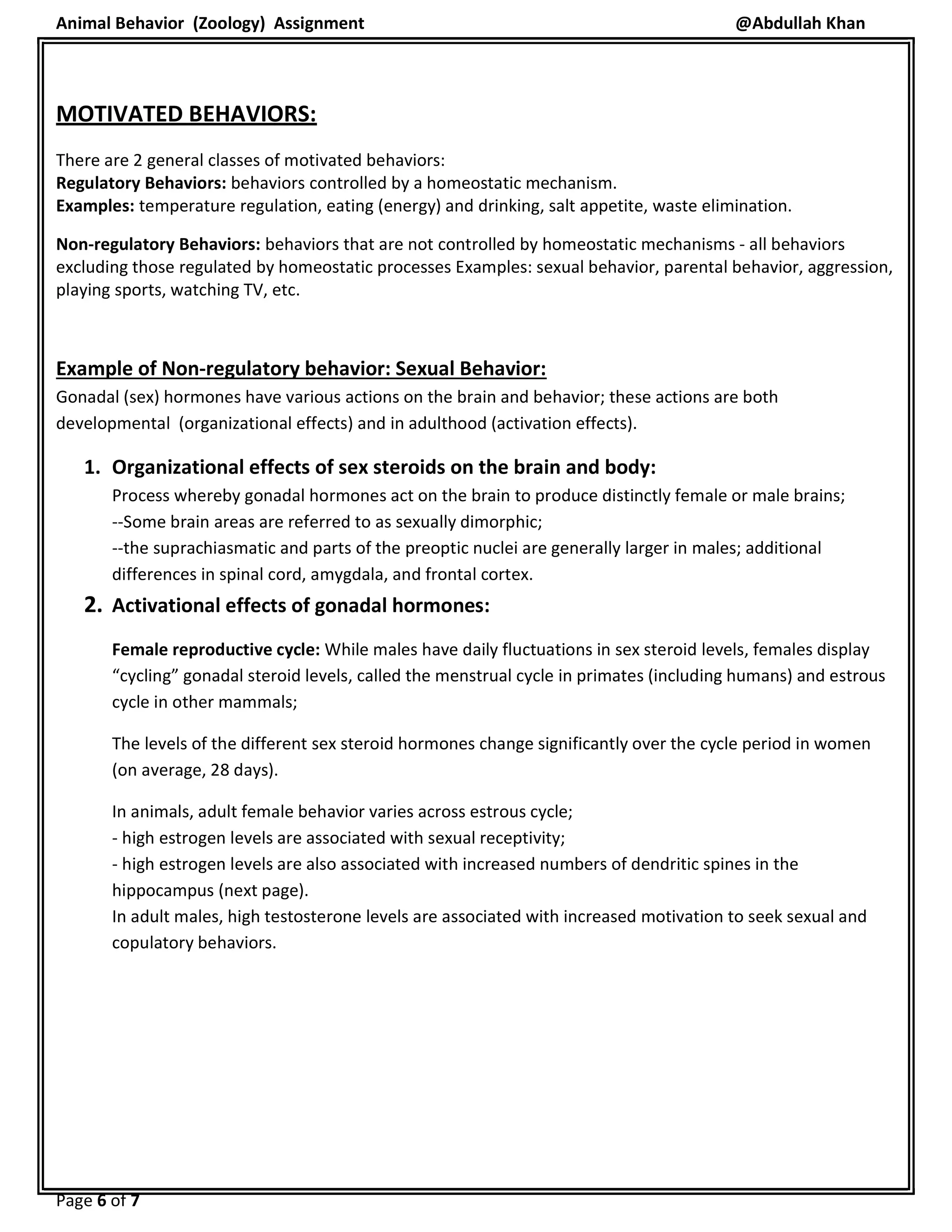 Animal Hormones And Behavior (Zoology).pdf
