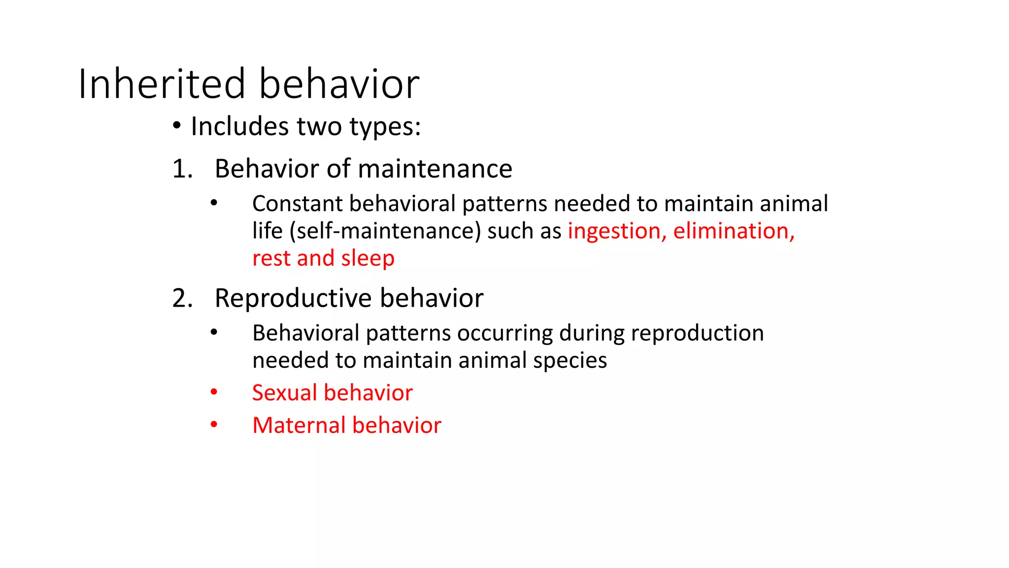 Animal behaviour | PPTX